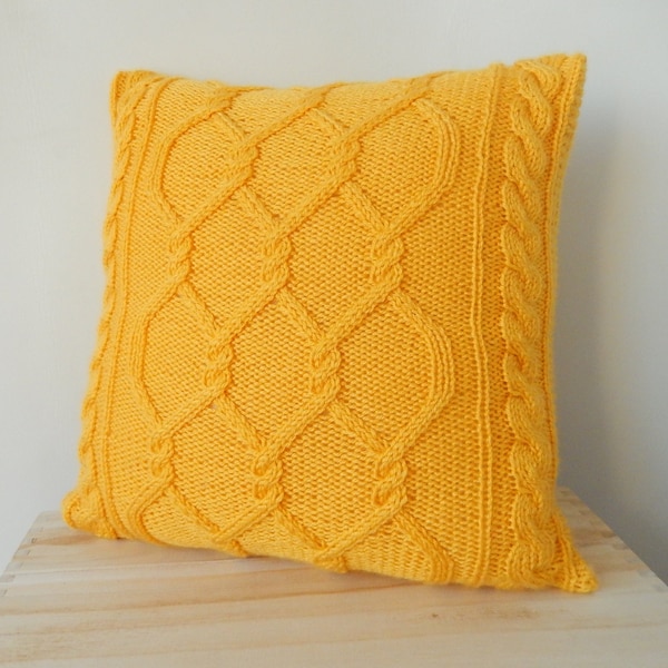Cable Knit Cushion - Etsy