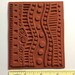 18 Assorted 1" Deep Etched Texture Rubber Art Stamps Flexible ...