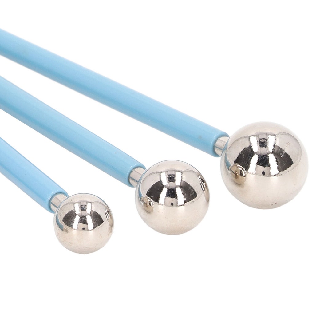 Double Ended Ball Tools - 8 Assorted Sized Round Metal Tips for Fondant ...