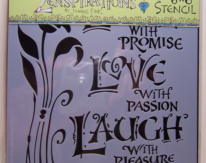 6x6 Live Love Laugh Art Stencil for Card Making, Paper Crafts, Home ...