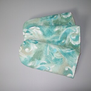 Turquoise Eyeglass Case - Aqua Blue Taupe Beige - Felt Lined Quilted ...