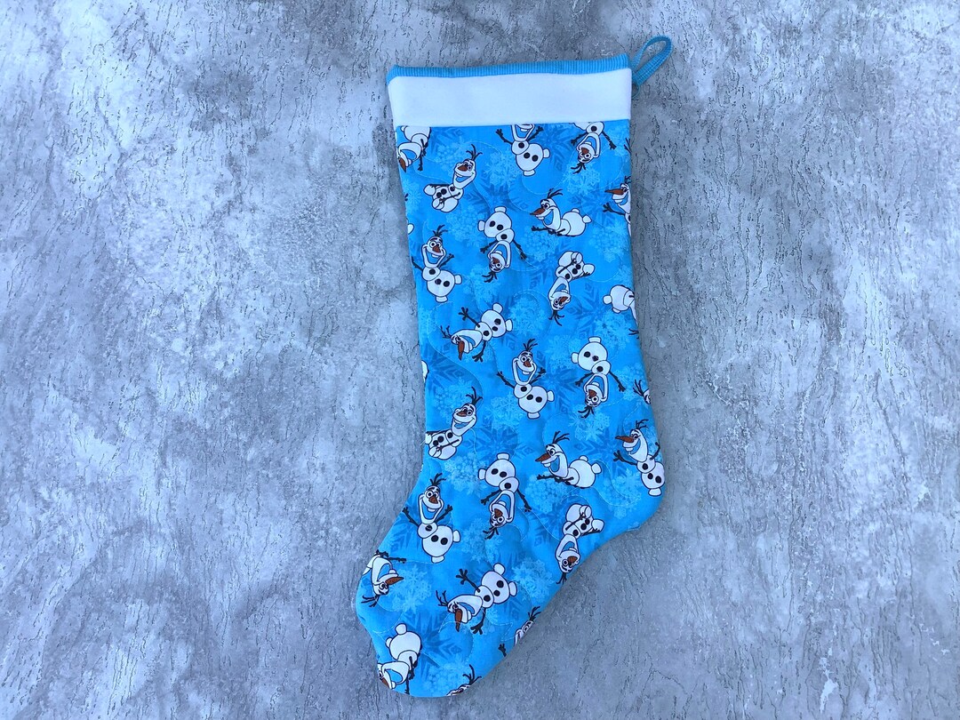Olaf Christmas Stocking - Quilted - Disney Frozen Character - White ...
