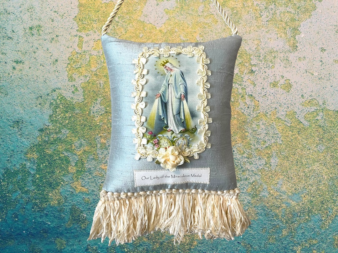Our Lady of the Miraculous Medal Scented Hanging Sachet ||blessed Mary ...