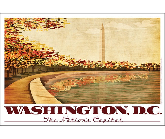 Washington, DC Poster - Etsy