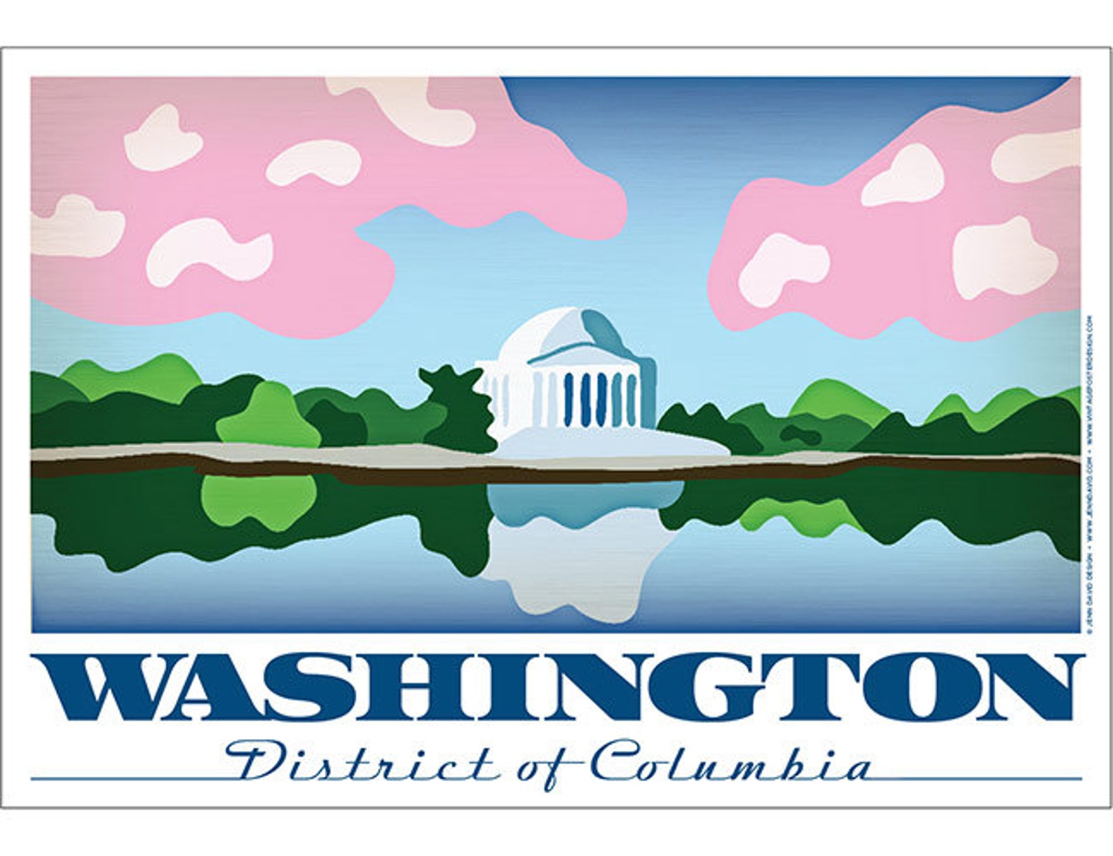 Washington DC Skyline Poster - Etsy