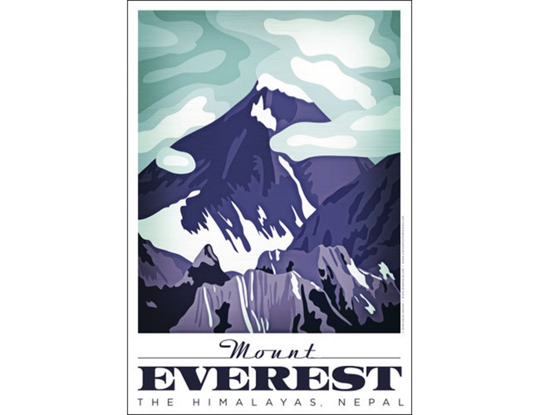 Mount Everest Poster - Etsy