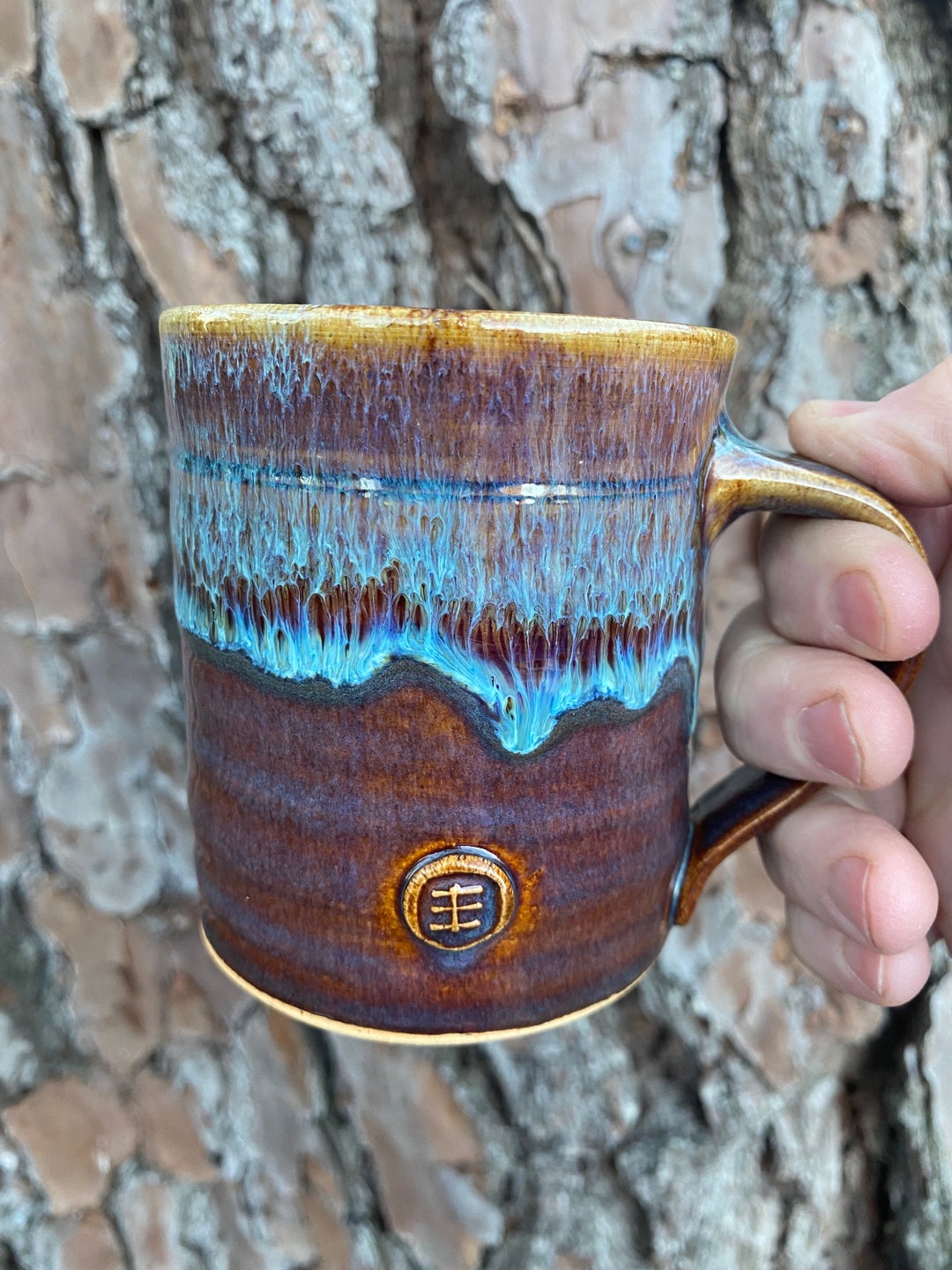 Violet Purple Bioluminescence Stoneware Pottery Coffee Mug - Etsy