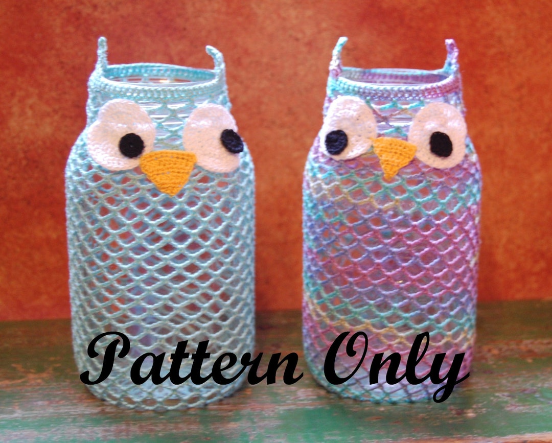 Crochet Mason Jar Owl - Etsy