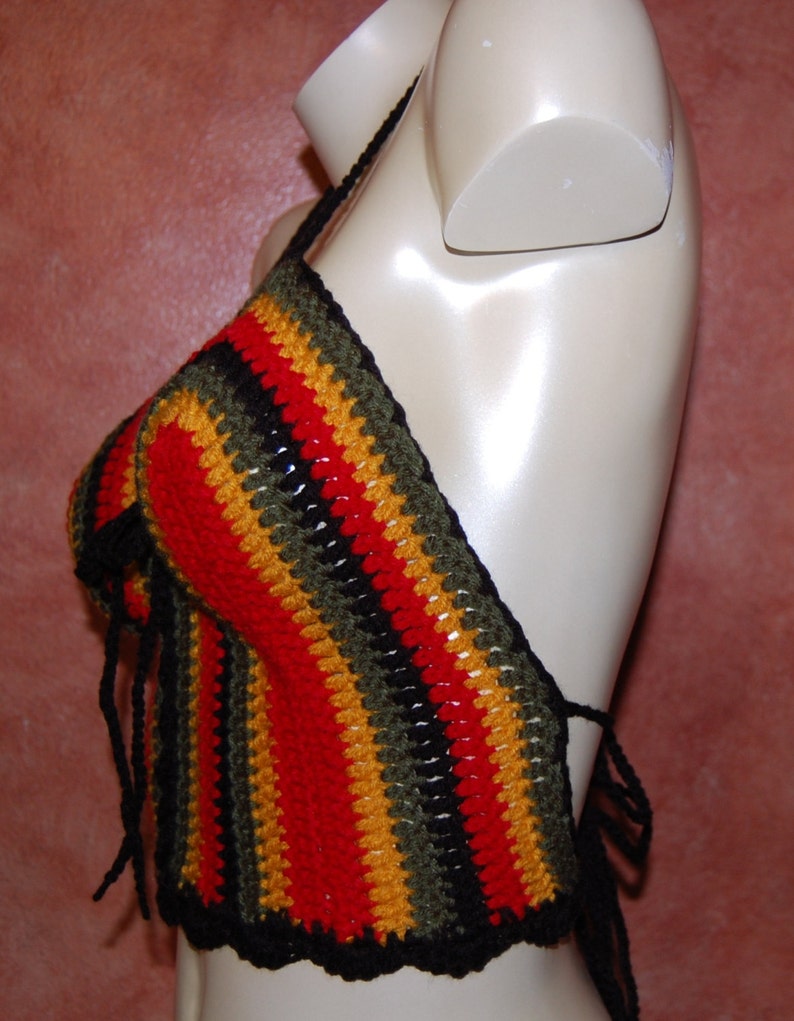 Crochet Rasta Festival Top - Etsy