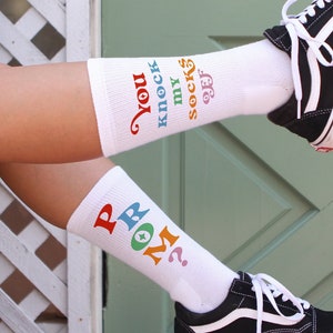 Fun Promposal Socks You Knock My Socks off Prom Proposal - Etsy