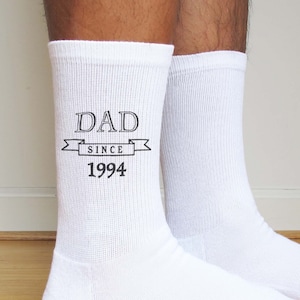 Personalized Dad Crew Socks – Custom Name, Father's Day Gift - Etsy