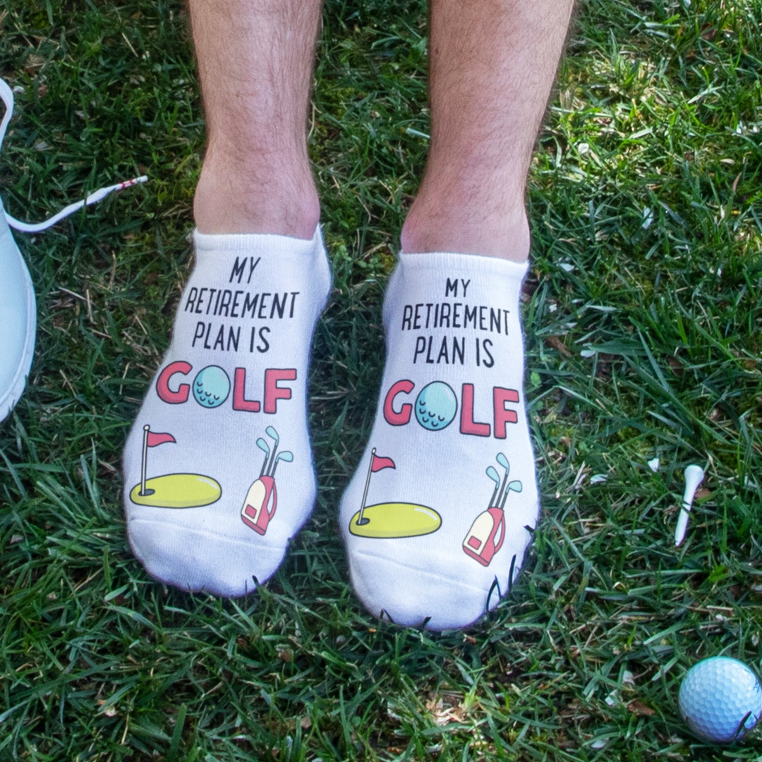 Happy Retirement Golf Socks for Men and Women, Golf is My Retirement ...