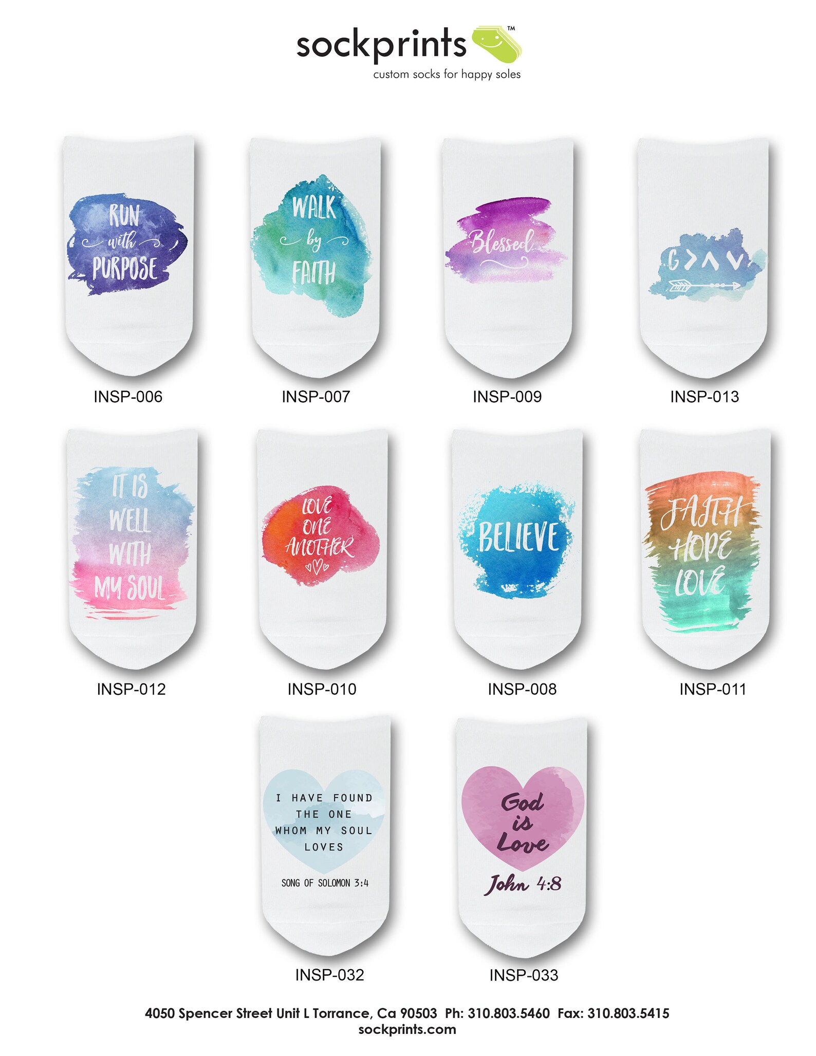 Inspirational Printed Socks With Words Love One Another and - Etsy