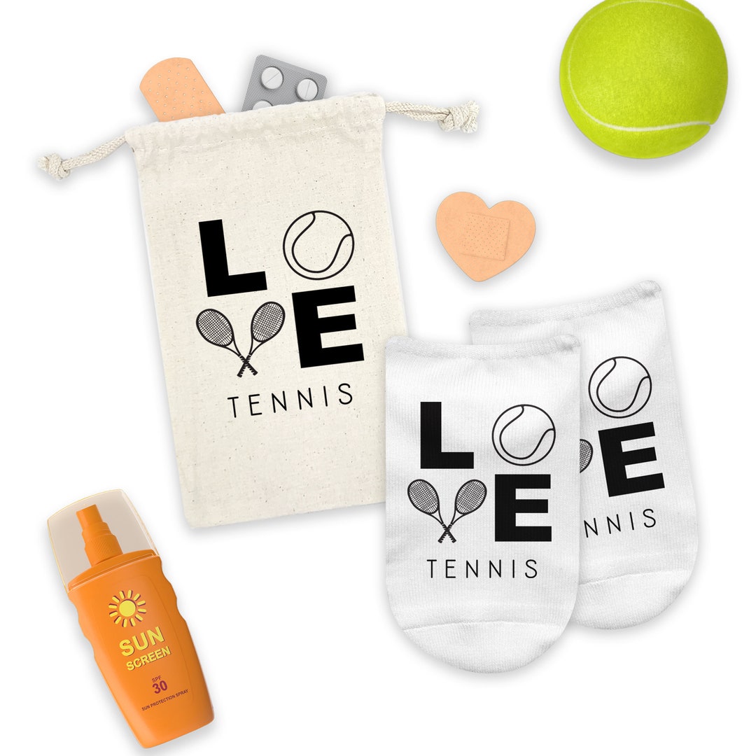 Love Tennis Gift Bag With a Pair of Love Tennis Socks, Add Essentials ...