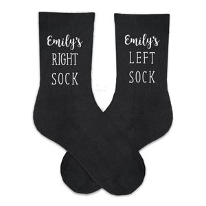 Funny Gift Idea With Right and Left Socks Personalized With a Person's ...
