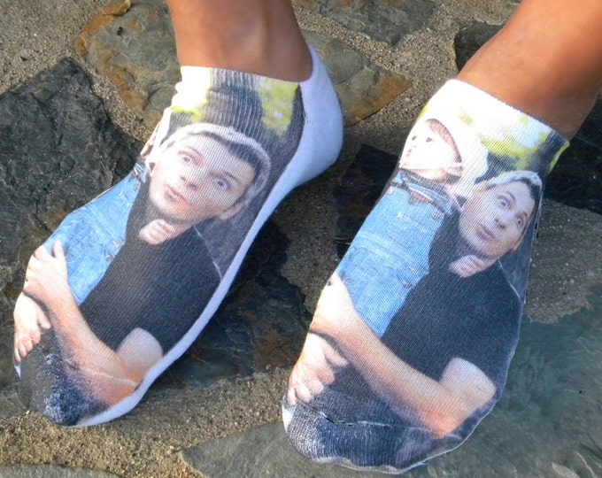 Personalized Striped Knee High Socks, Design Your Own Custom Socks, Add ...