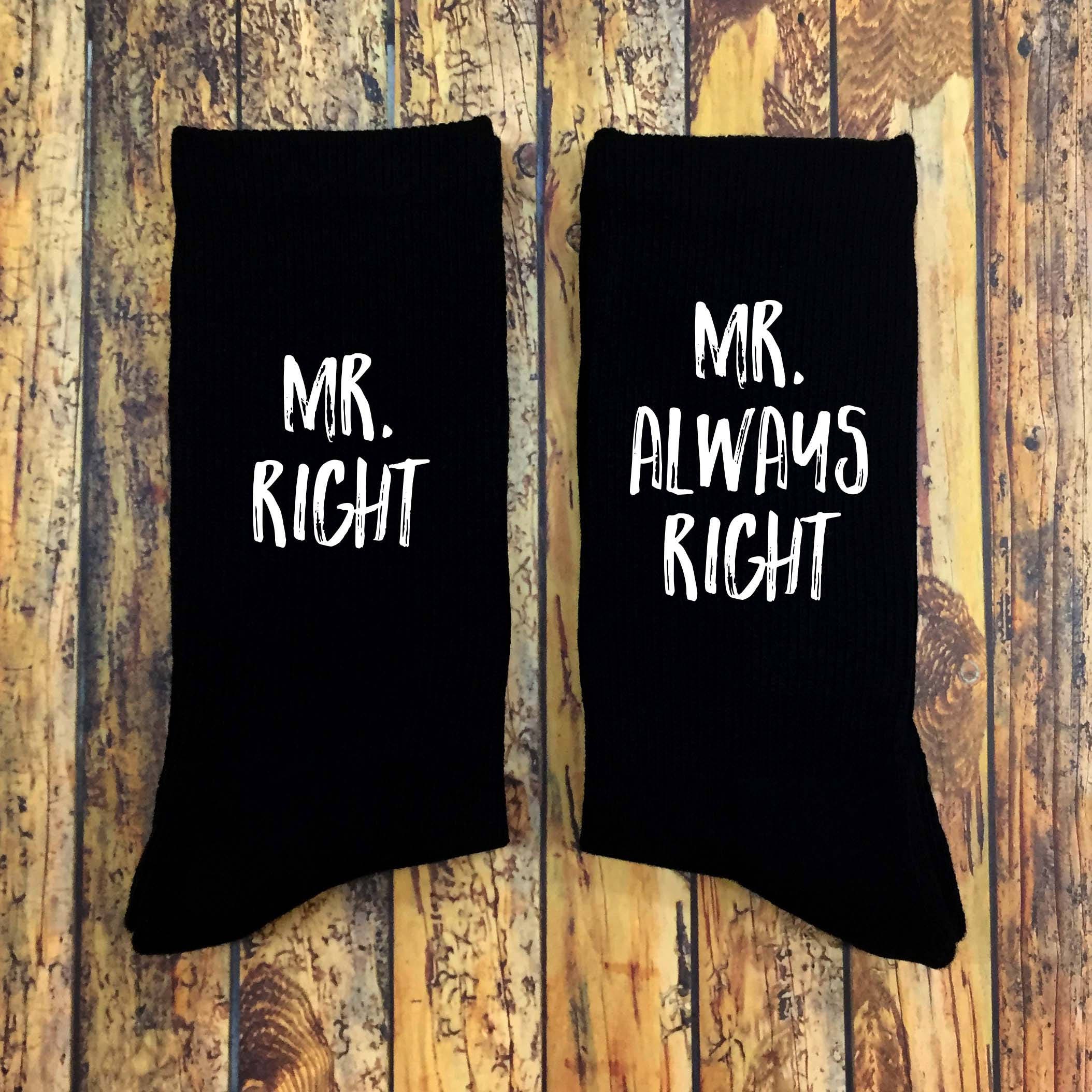 His and Hers Personalized Matching Socks 2 Pair Set | Etsy