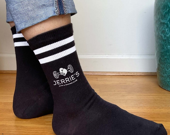 Personalized Striped Knee High Socks, Design Your Own Custom Socks, Add ...