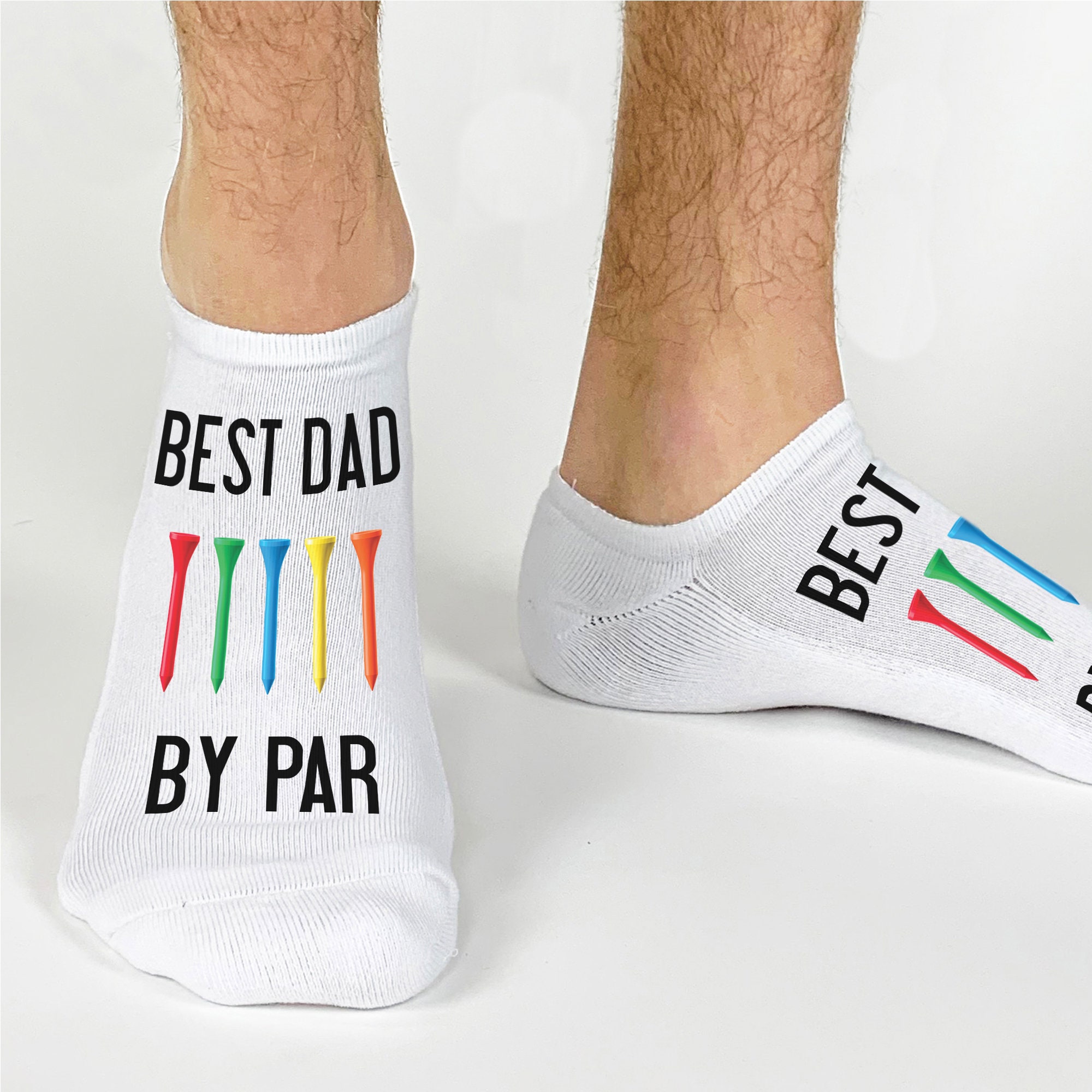 Fun Golf Socks for Dad Best Dad by Par Golf Socks for a | Etsy