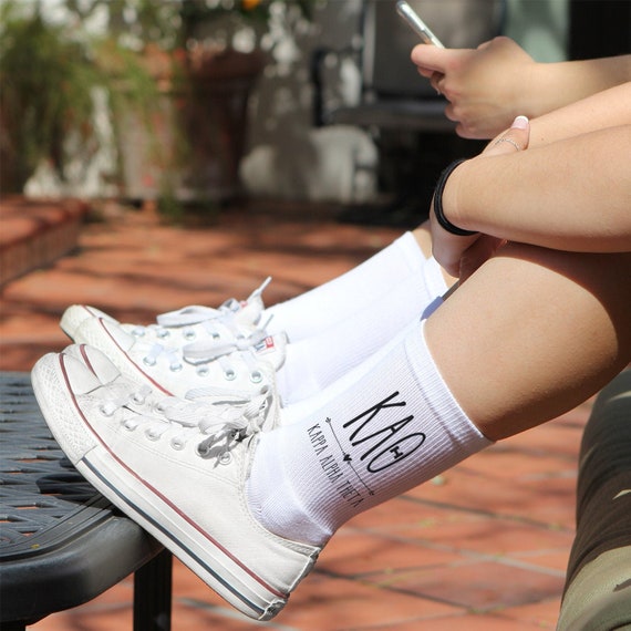 Boho Sorority Socks Cute Socks for Big Little Gifts Delta | Etsy