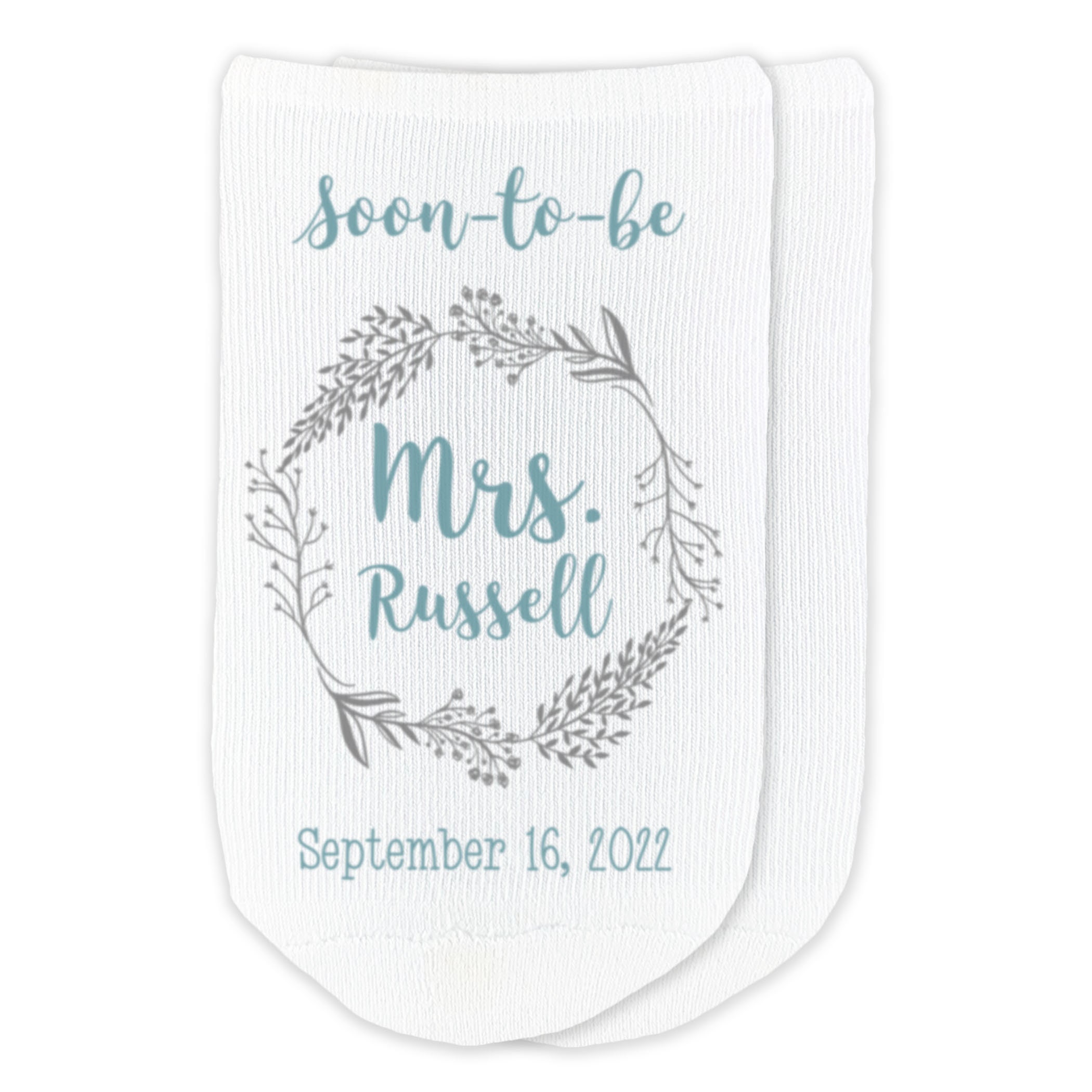 Personalized Bride Socks: Custom Wedding Date Gift - Etsy