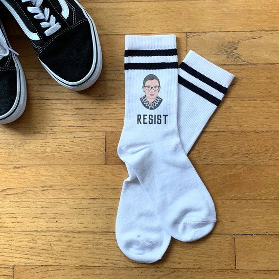 RBG RESIST Socks Womens Rights Statement on Socks Pro - Etsy