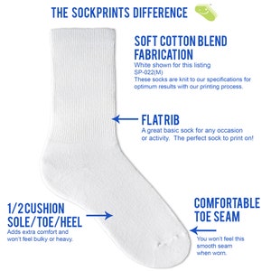 His and Hers Personalized Matching Socks 2 Pair Set Personalized With ...