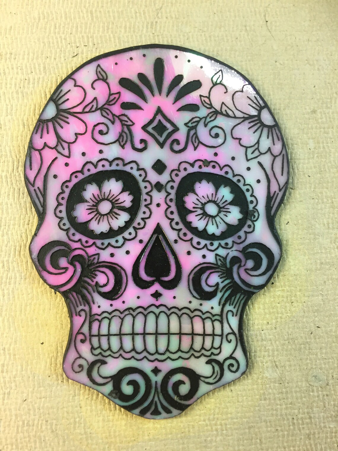 SUNCATCHER Sugar Skull - Etsy