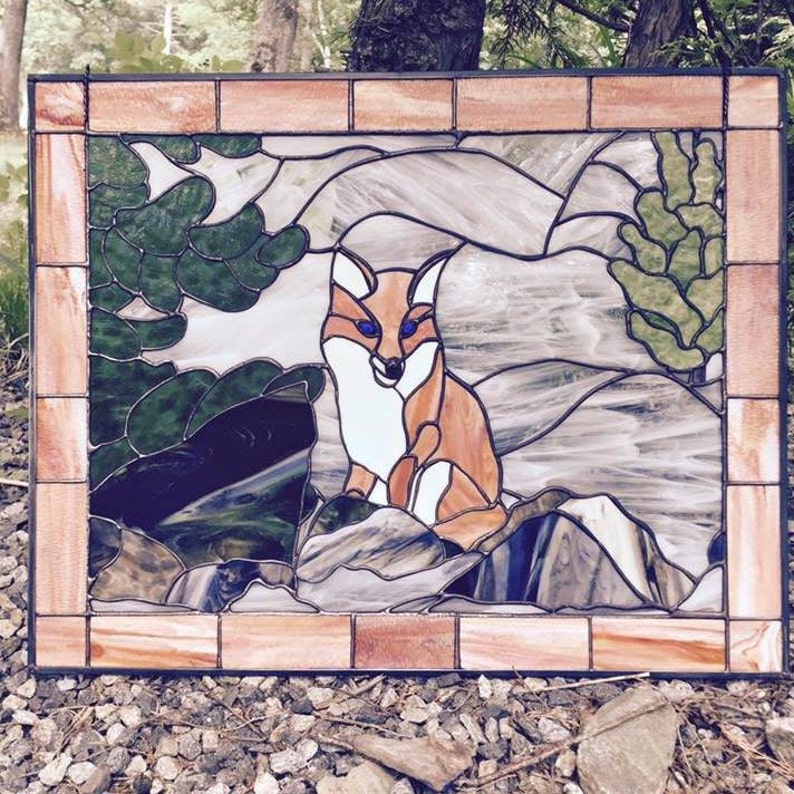 Custom Stained Glass Panels Favorite Animal or Place - Etsy