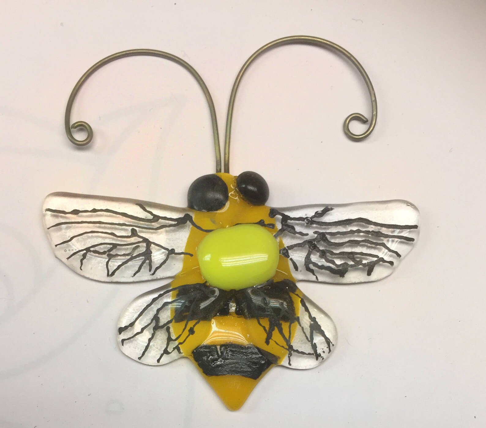 Fused Glass Bumble Bee Magnet - Etsy