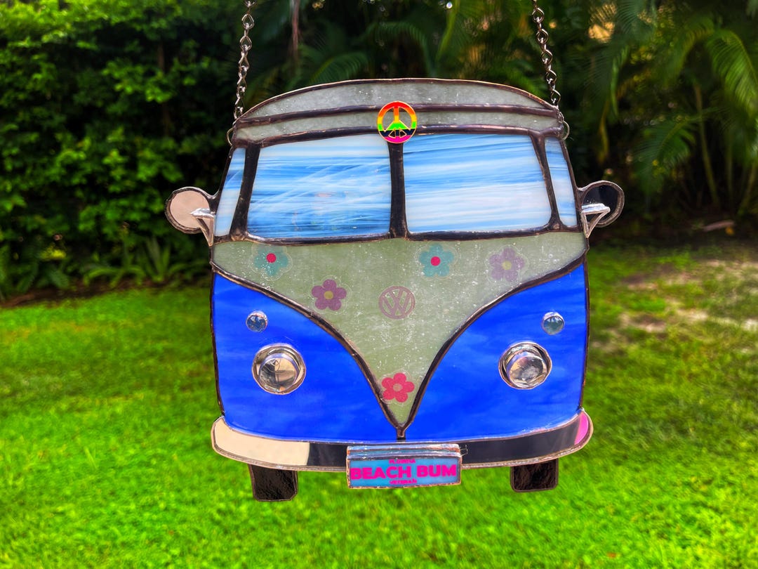 Stained Glass VW Bus - Etsy
