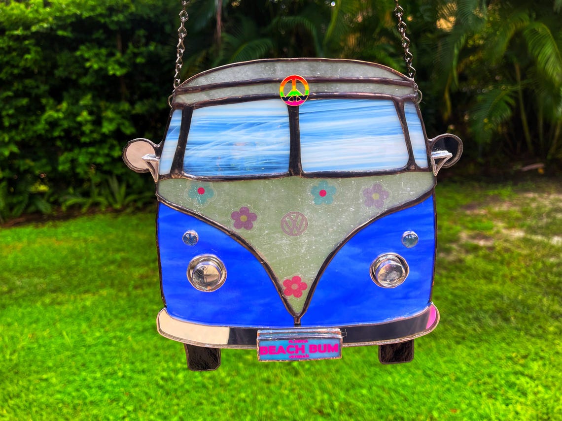 Stained Glass VW Bus - Etsy