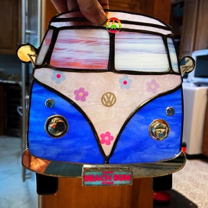 Stained Glass VW Bus - Etsy