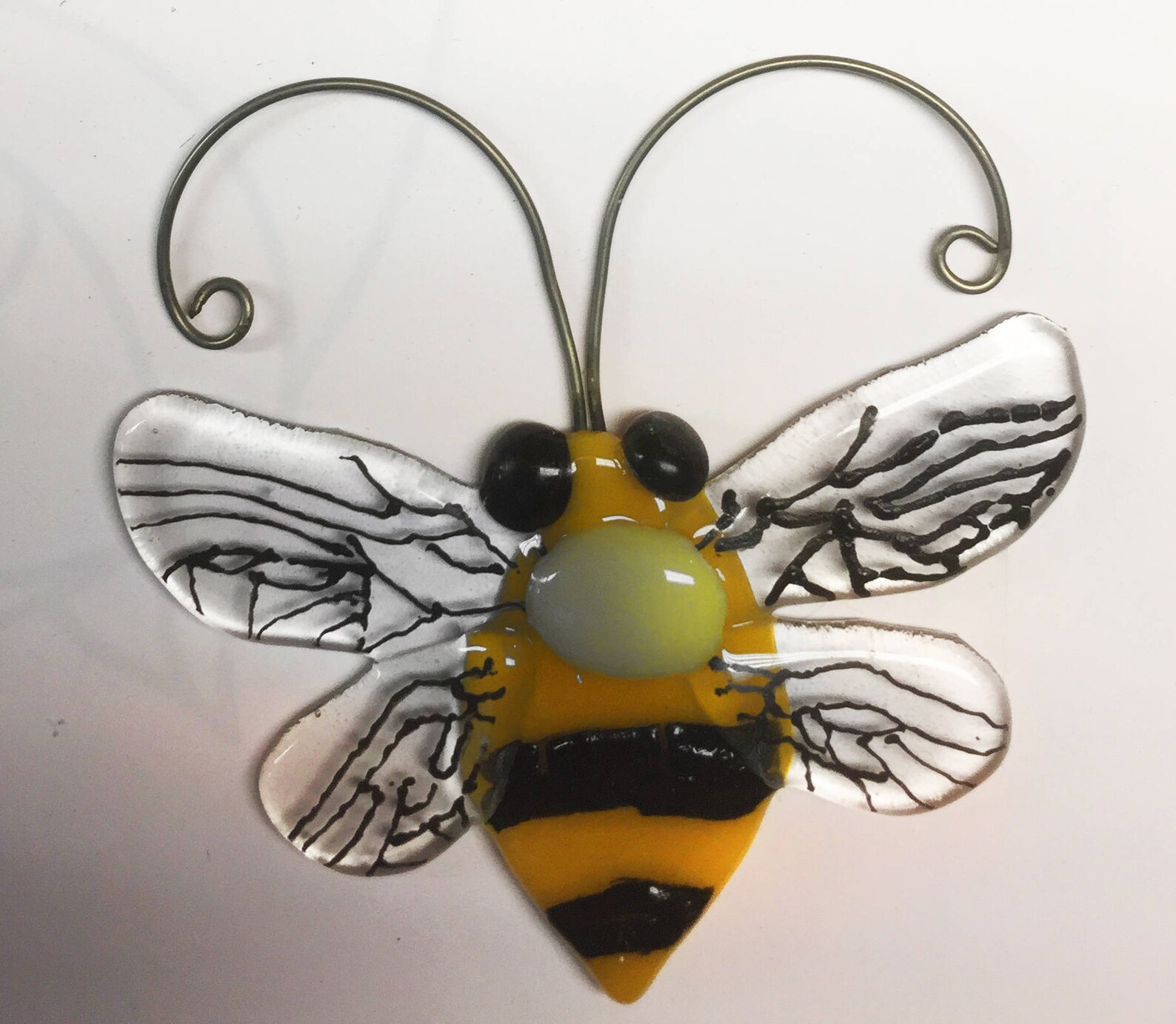 Fused Glass Bumble Bee Magnet - Etsy