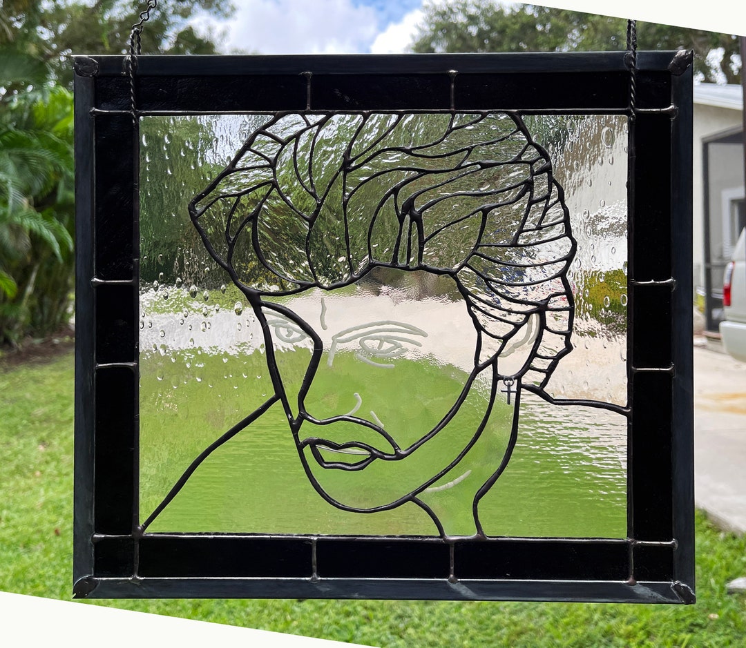 PANEL Stained Glass George Michael Panel - Etsy