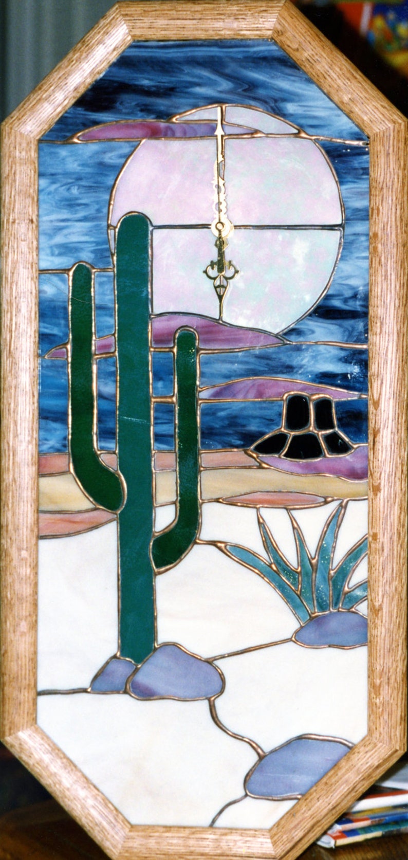 Custom Stained Glass Clocks - Etsy