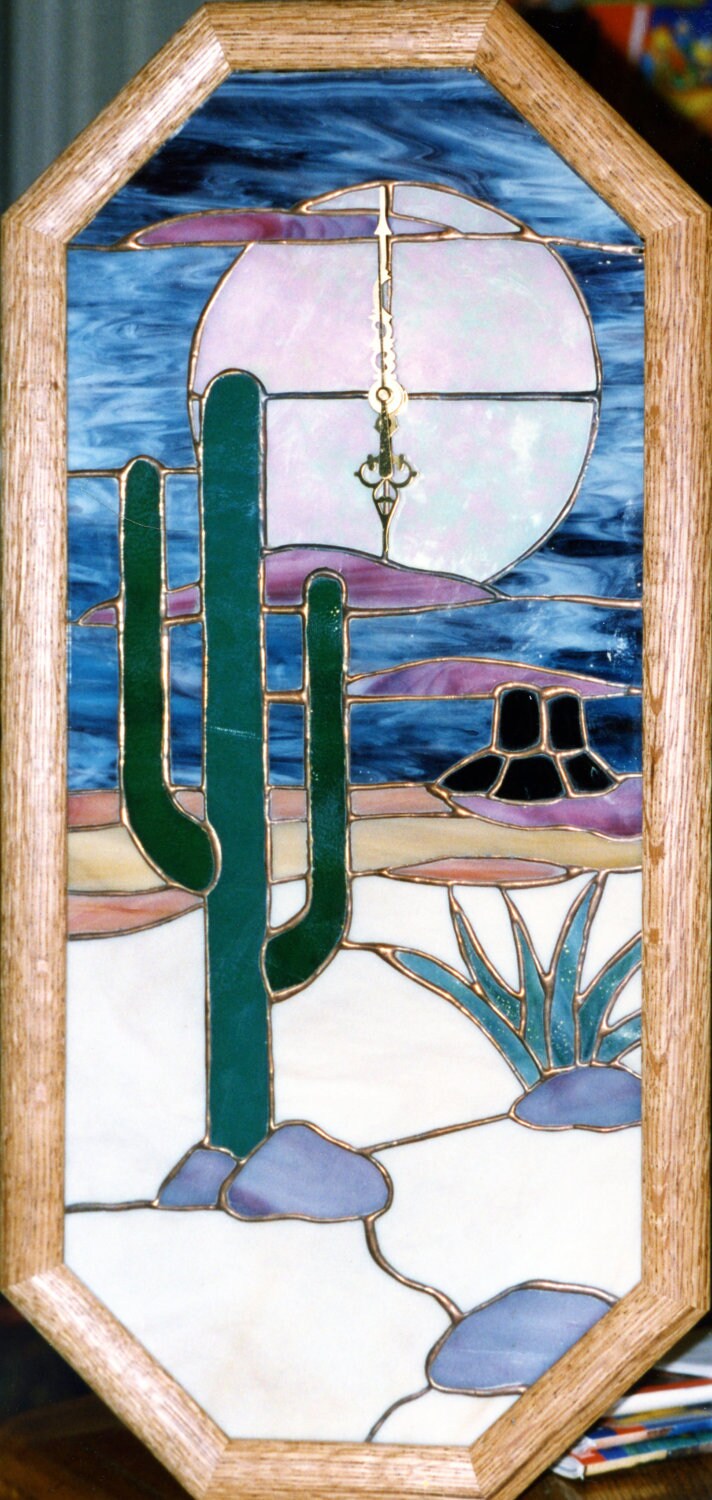 Custom Stained Glass Clocks - Etsy