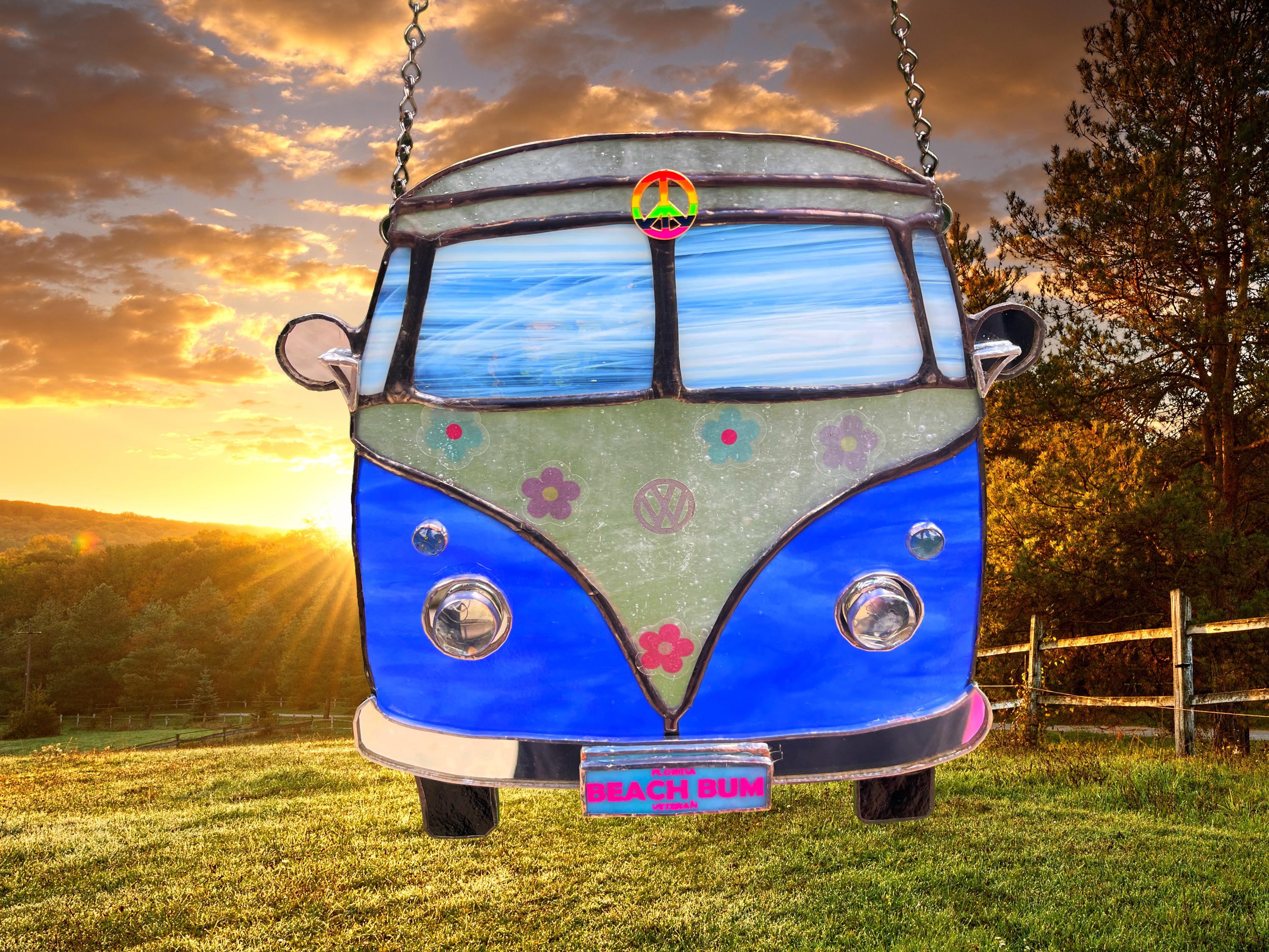 Stained Glass VW Bus - Etsy