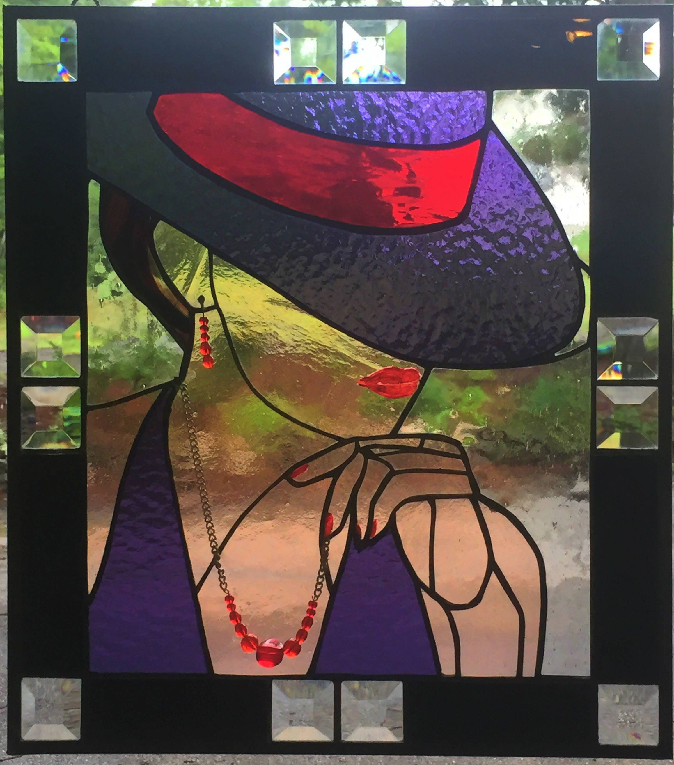 Framed Custom Stained Glass Panels From Special Photo or Person - Etsy