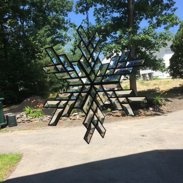 Beveled Snowflake - Etsy
