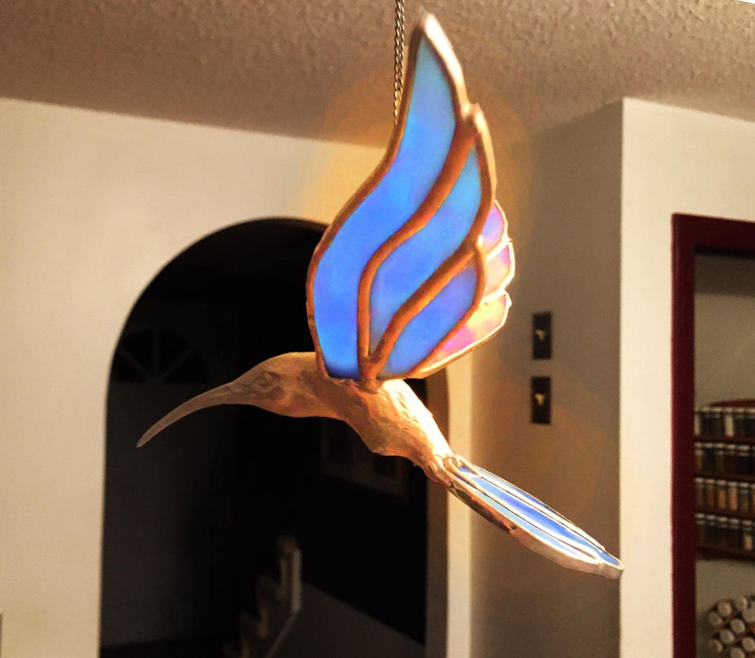SUNCATCHER-ORNAMENT 3D Stained Glass Hummingbird - Etsy