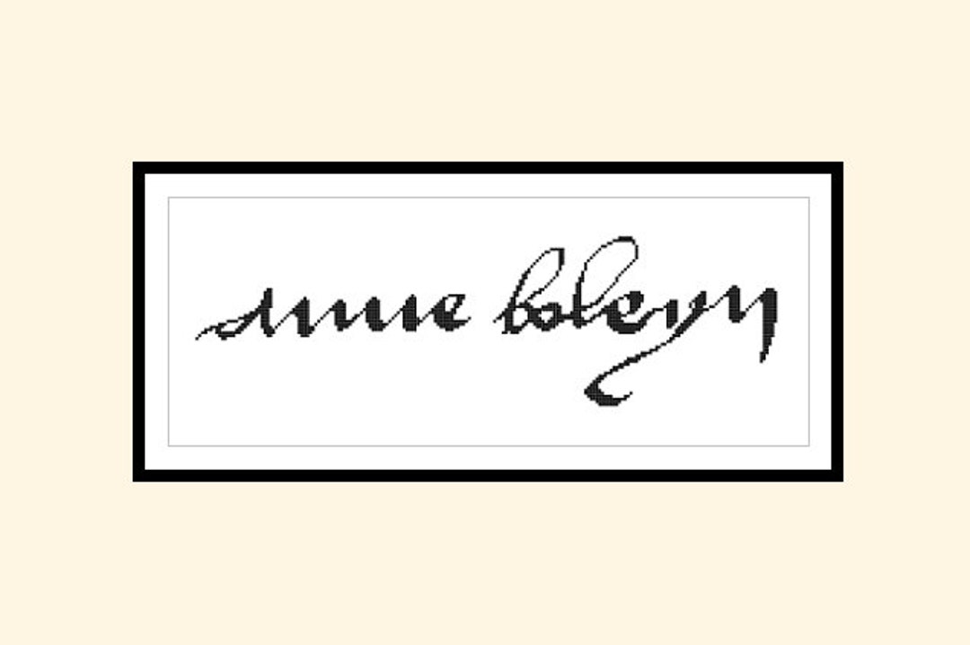 Cursive Anne Boleyn