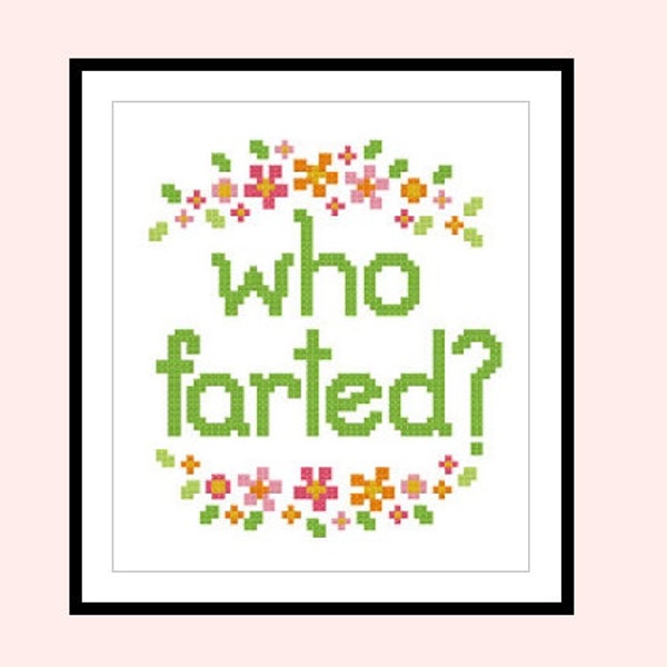 Rude Cross Stitch - Etsy