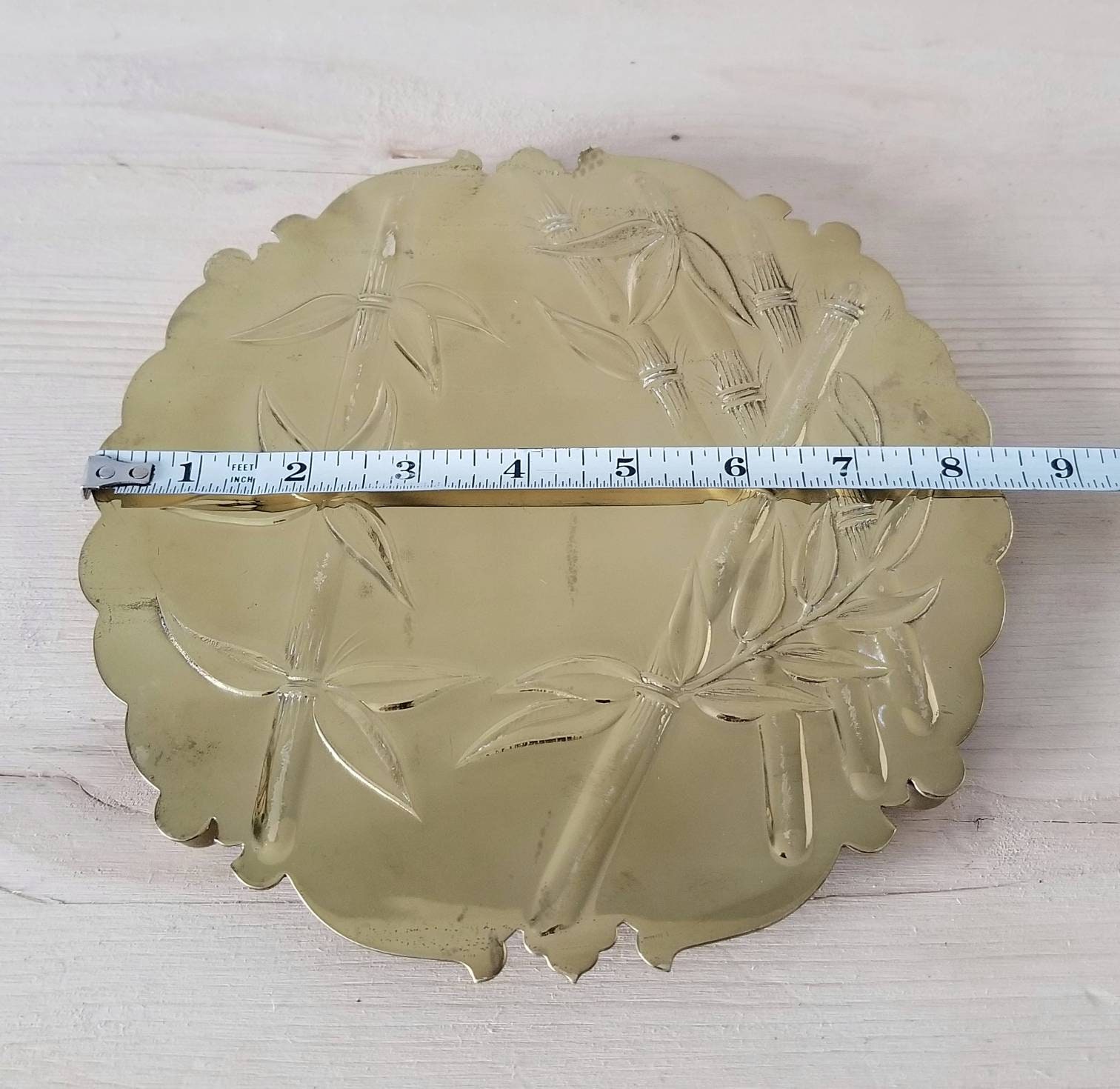 Vintage bamboo design trivet gold finish | Trivet for hot dishes ...