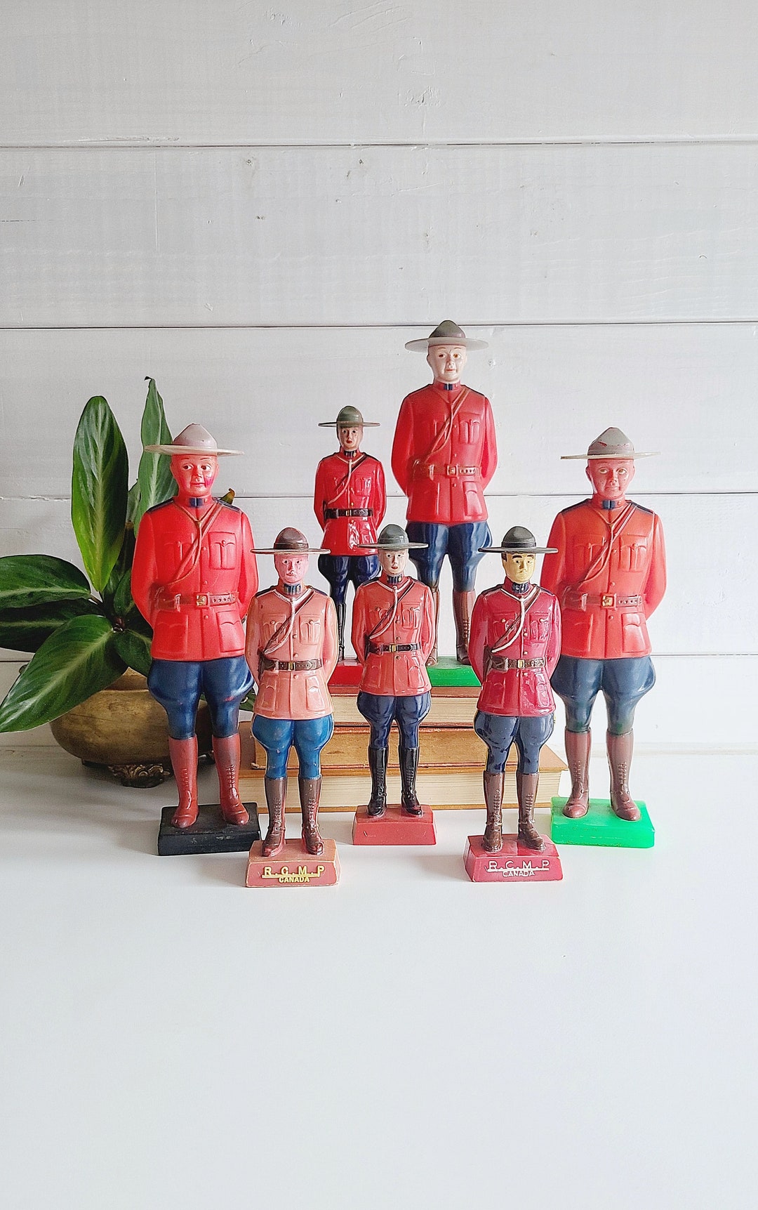 Vintage RCMP Mountie Toy Figure Plastic Statuette Canadian Memorabilia ...