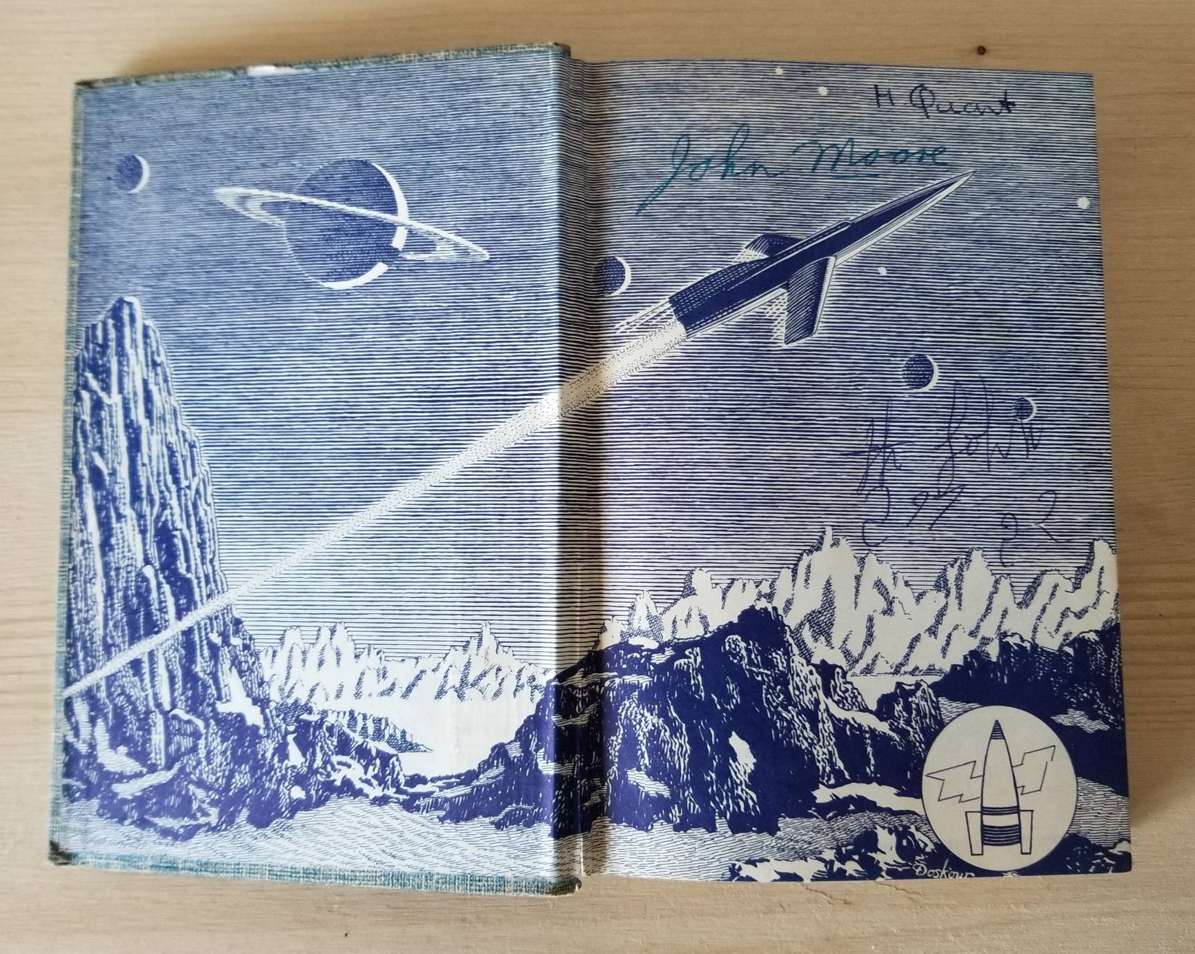 Vintage set of 3 space themed books | antique book collection | vintage ...