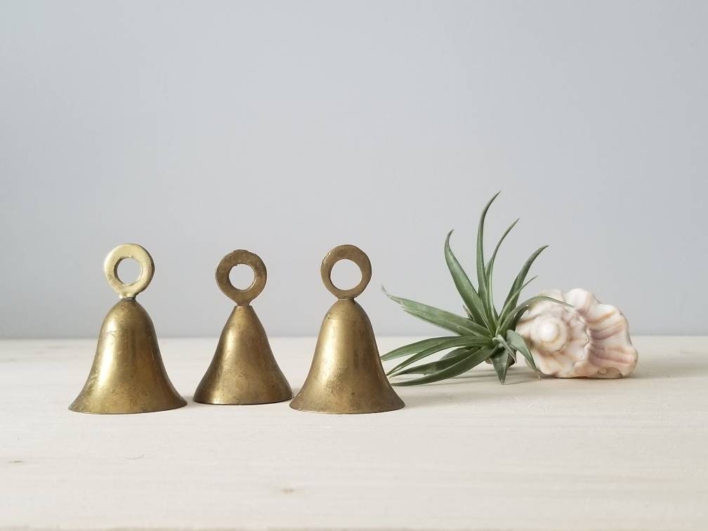 Vintage brass bells | set of 3 temple bells | meditation