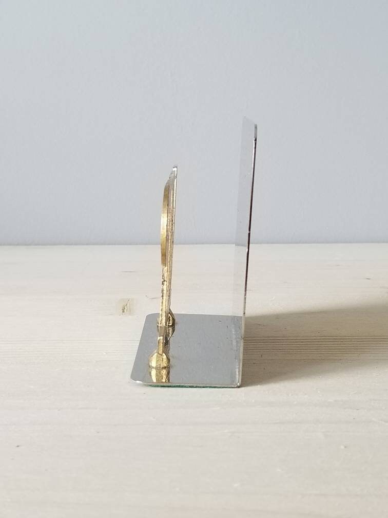 Vintage letter holder | Brass and stainless VIP letter holder