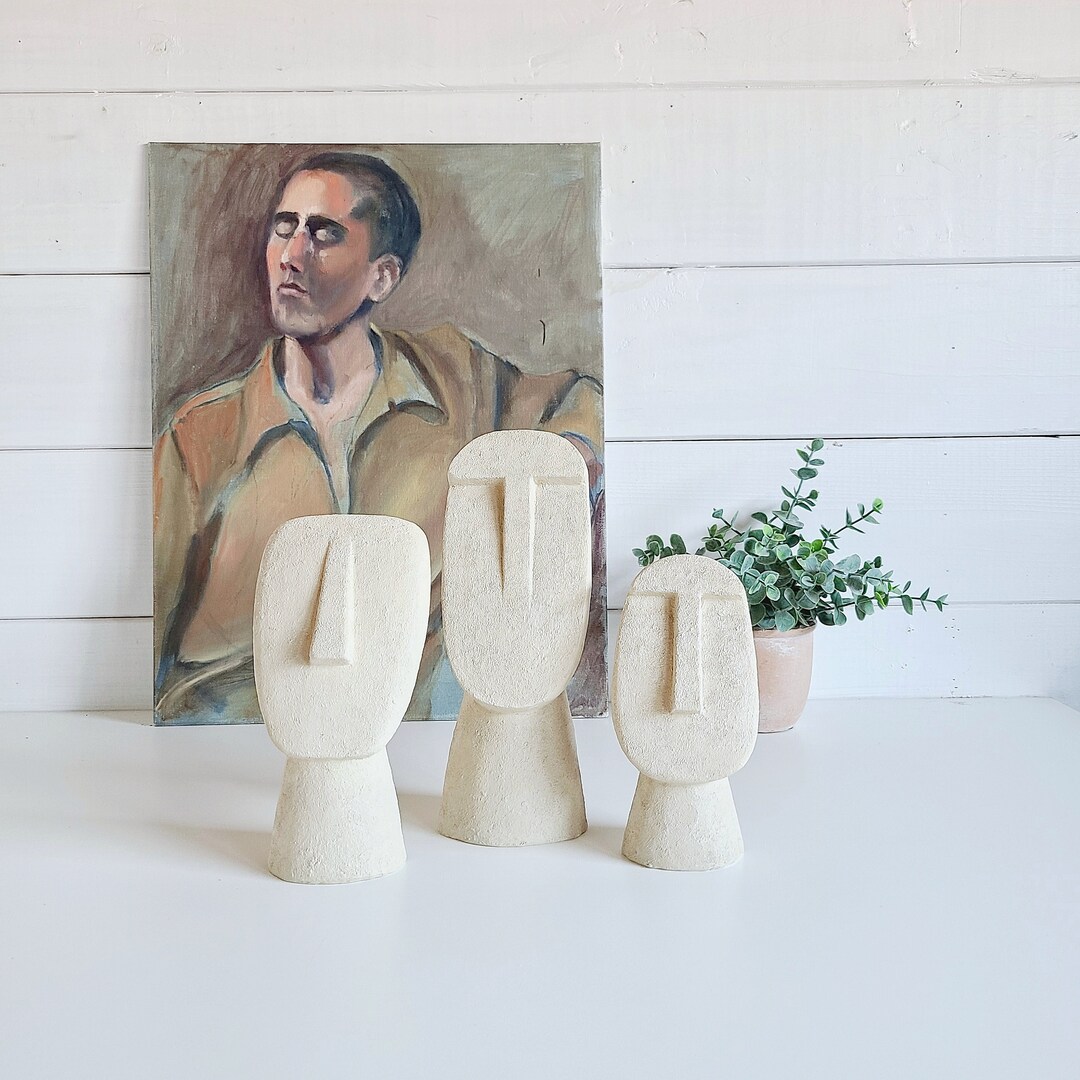 Vintage Cycladic Head Your Choice | Abstract Head Statue | Bust | Small ...