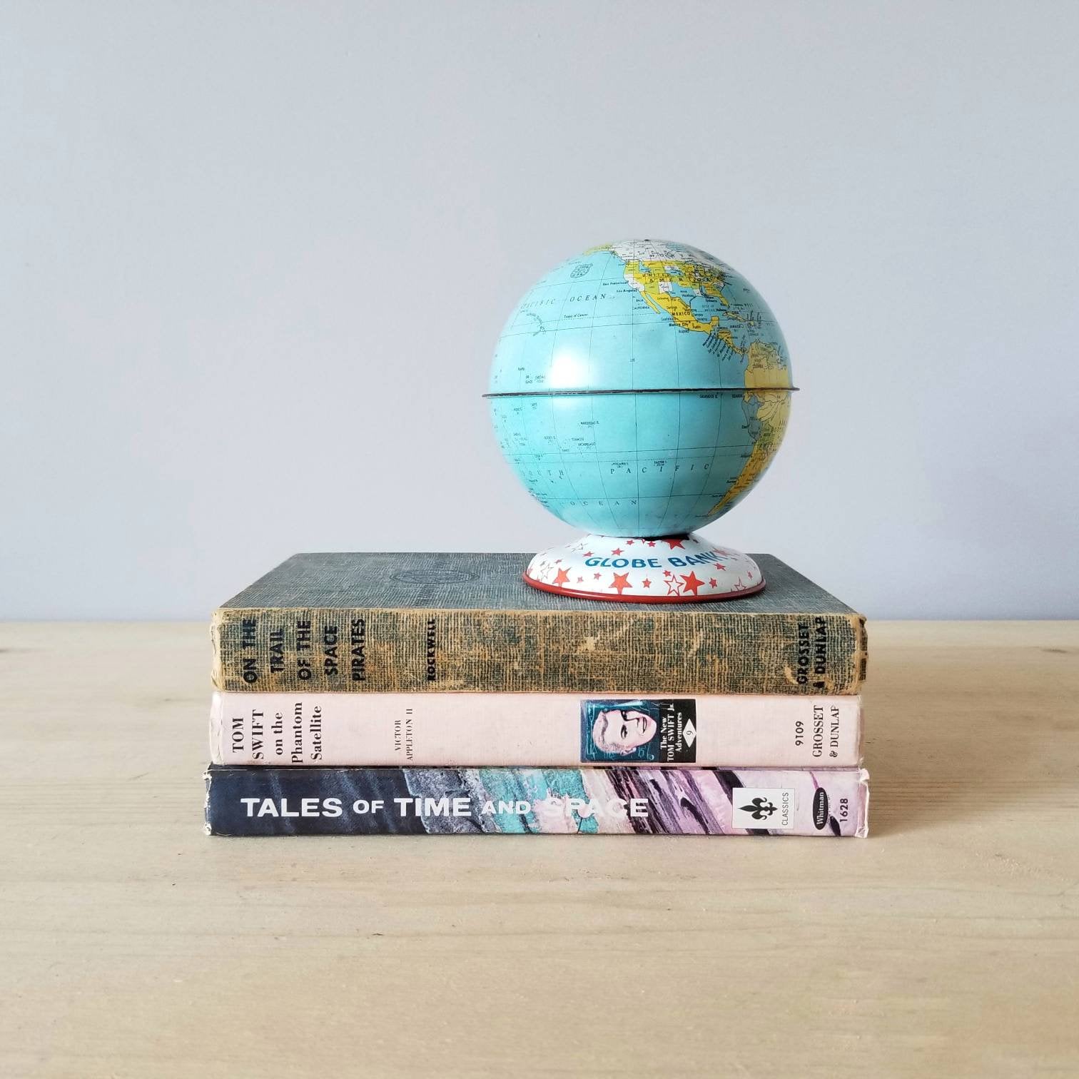 Vintage set of 3 space themed books | antique book collection | vintage ...
